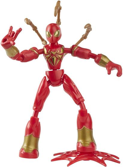 Boneco Spider Man Aranha De Ferro Bend And Flex - Hasbro - Bonecos ...