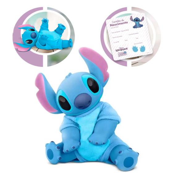 Boneco Stitch Com Roupinha Corpo Macio Lilo e Stitch Coleção Amor De ...