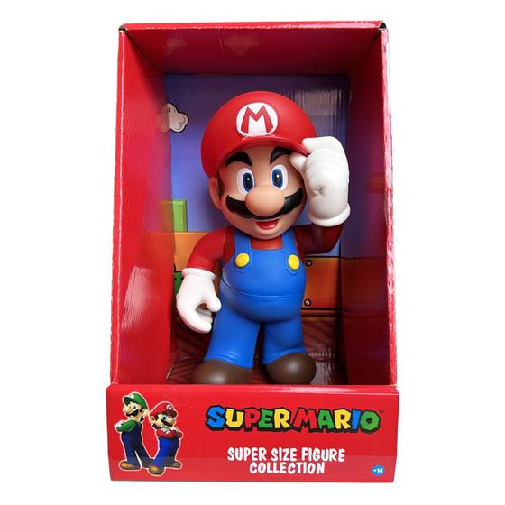Boneco Super Mario Bros Gigante Versão Grande Mario 30,5cm - Super Size ...
