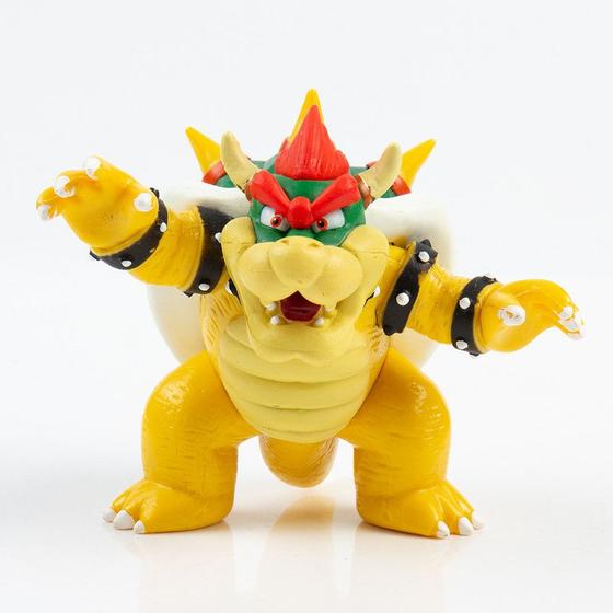 Boneco super mario bros vilao koopa bowser action figure 10cm pvc ...