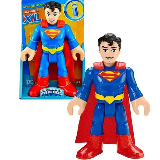 Boneco superman imaginext xl 25cm figura de ação dc mattel gpt43 ...