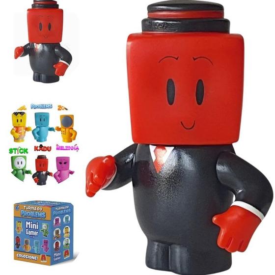 Boneco Vinil Youtuber Minecraft Articulado Turma do Problems Kadu Mini ...