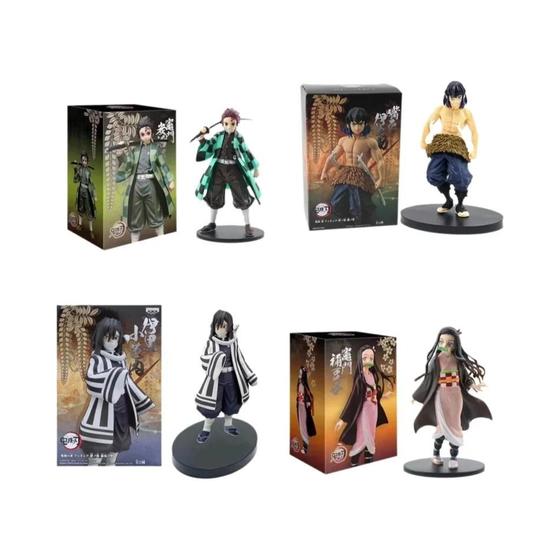 Bonecos De Ação De Anime Demon Slayer Kamado Tanjirou Nezuko Zenitsu ...