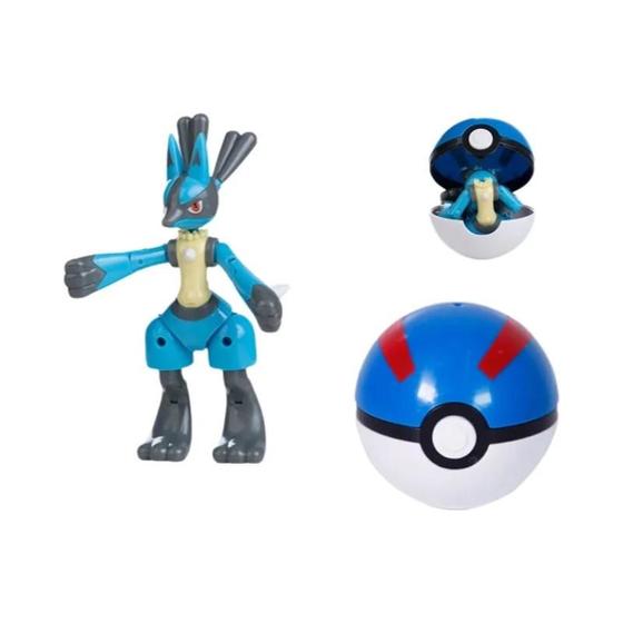 Bonecos De Ação Deformáveis Pokémon Pokebola Pikachu Mewtwo Gyarados ...