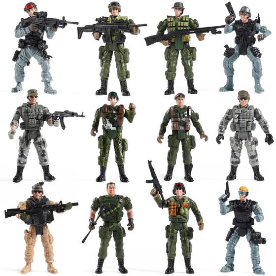 Bonecos de ação Toy Soldiers do Exército dos EUA e da Equipe SWAT, 12 ...