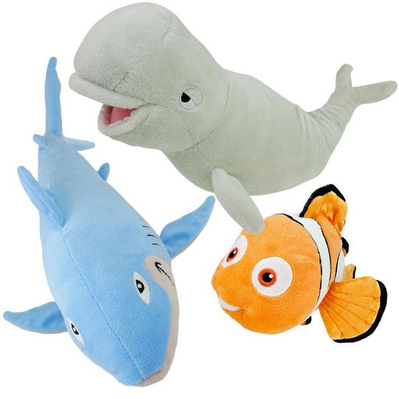 Bonecos de Pelúcia Tubarão Bruce + Nemo + Bailey Procurando Nemo Disney ...
