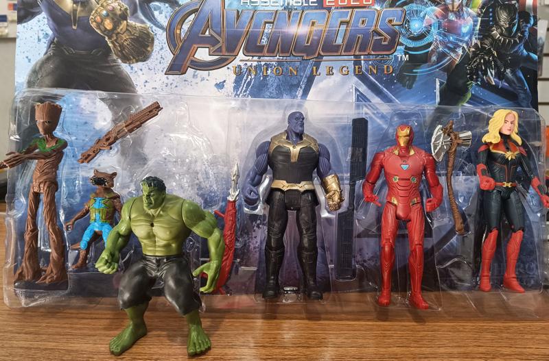 Bonecos dos Vingadores da Marvel Articulados - R&B Presentes - Bonecos ...