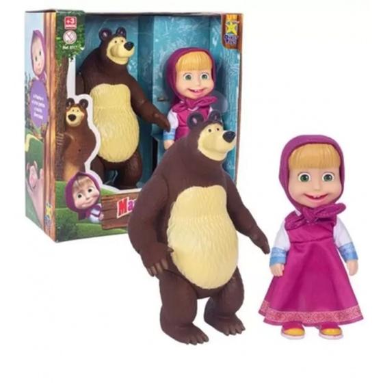 Bonecos Masha e o Urso em Vinil - Divertoys - Bonecos - Magazine Luiza