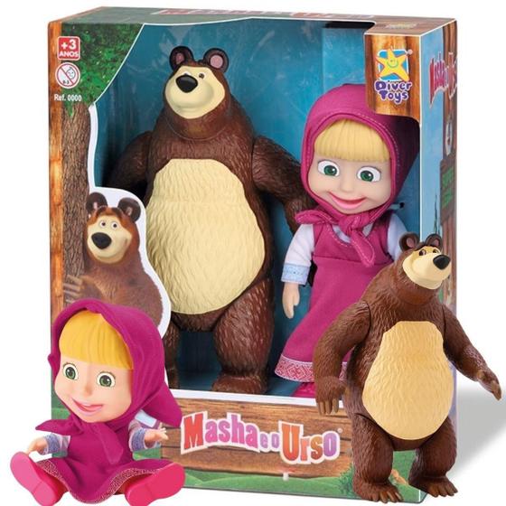 Bonecos masha e urso de vinil diver toys - Divertoys - Bonecos ...