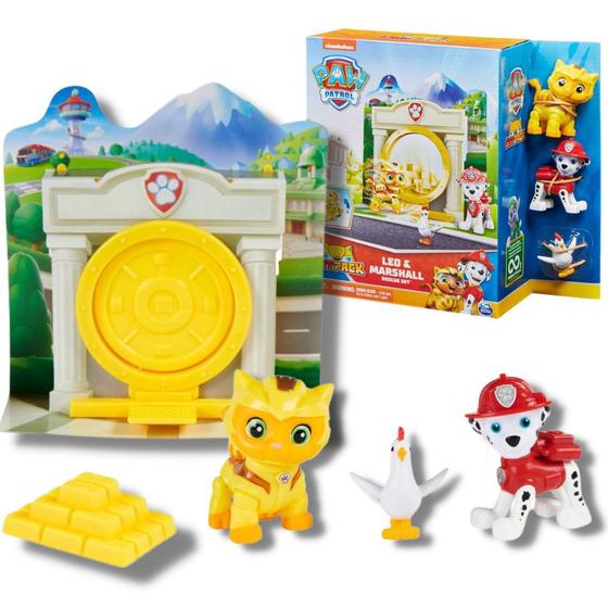 Bonecos Patrulha Canina Set Figuras Leo Marshall E Chickaletta - Spin ...