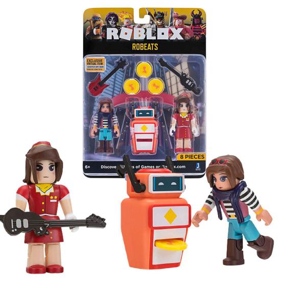 Bonecos Roblox Robeats - Pack de Figuras + Código Virtual - Jazwares ...