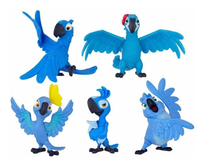 Bonequinhos Família Rio - Blu E Família - Blu, Jade, Carla,bia E Tiago ...