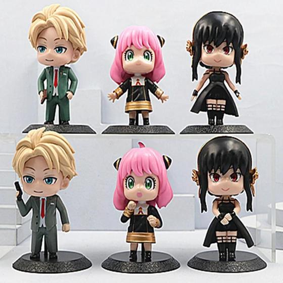 Bonito Kawaii Spy X Família Anime Figura Brinquedo Boneca Anya Yor Loyd ...