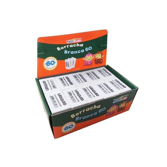 Borracha branca 60 leo & leo - caixa com 60 unid. - Leonora - Borracha ...