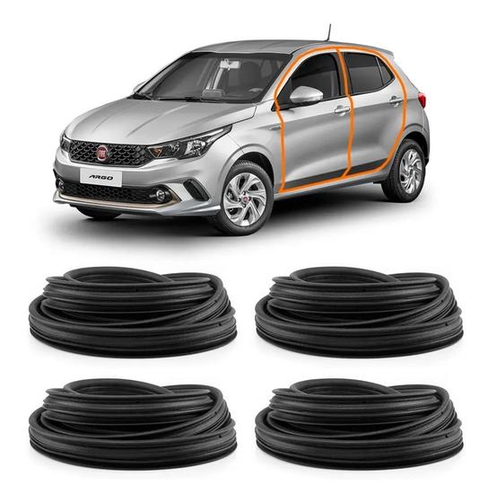 Borracha De Porta Dianteira/Traseira Fiat Argo Jogo - Borrachas de ...