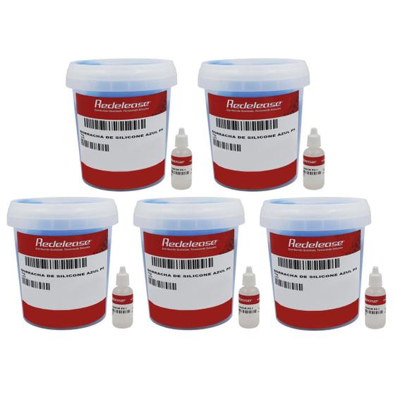 Borracha De Silicone Azul Alta Flexibilidade para Moldes Com ...