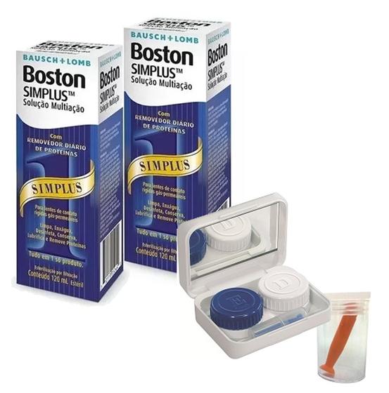 BOSTON SIMPLUS 120 ML - Solução para Limpeza - Bausch & Lomb - Solução ...