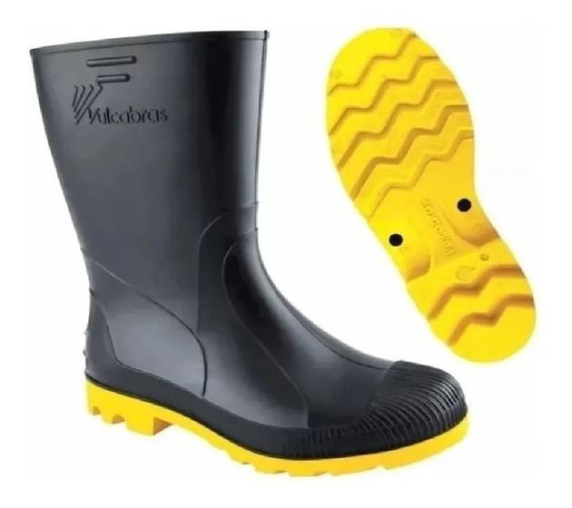 Bota Borracha Pvc Impermeável Solado Amarelo Antiderrapante - Vulcabras ...