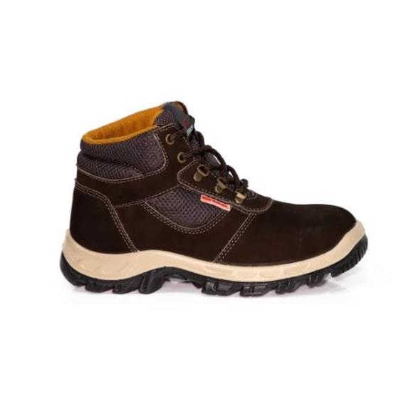 Bota botina Bracol denver pro nobuck de amarrar marrom de segurança com ...