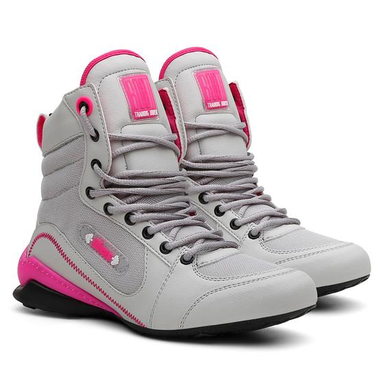 Bota Botinha para Treino Feminina Academia Malhar Fitness Cano Alto Zig ...