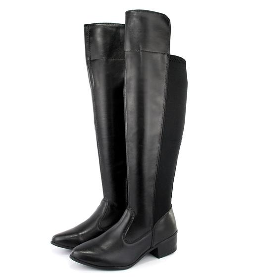 Bota Cano Longo Panturrilha Grossa Plus Size Zíper Lateral - BR2 - Bota ...