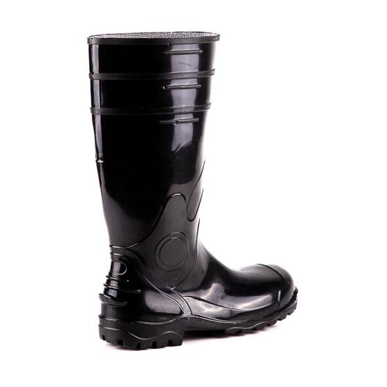 Bota de Segurança Pvc Impermeável EPI Cano Longo Preta CA 37455 Bracol ...