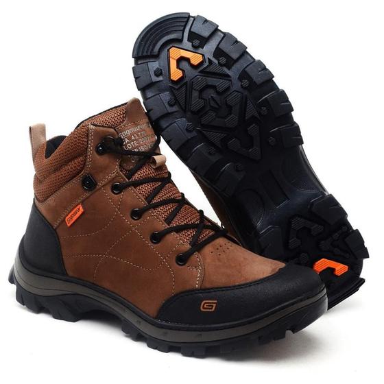 Bota De Trabalho Masculino Botina De Segurança Epi Couro - Gogowear ...