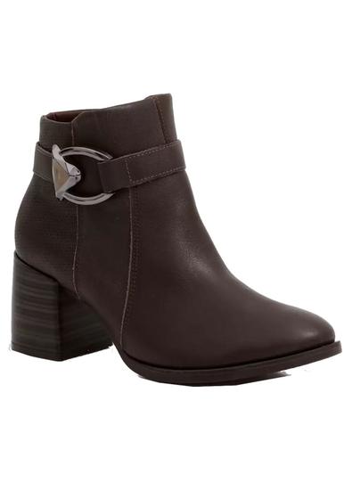 Bota Feminina Ramarim Couro Cano Curto Ankle Boots 2057102 Marrom ...