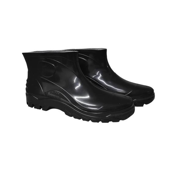 Bota Flex Borracha Pvc Preta Cano Curto Impermeável Calfor - Outros ...