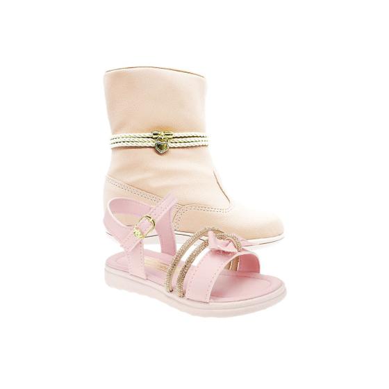 Bota Infantil e Sandália Menina - KIT 2 PARES Tam 23 ao 34 - sapatinhos ...