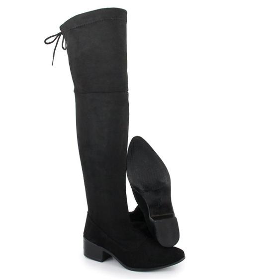 Bota Over Moda Meia e Cadarço Cano Longo Acima do Joelho - Br2 Lady ...