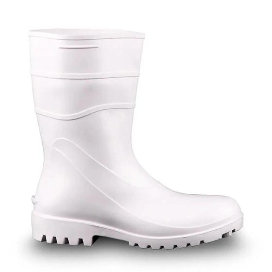 Bota PVC Branca Cano médio com Forro 82BPC600 Bracol - Bota de ...