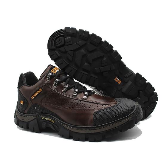 Bota Tênis Adventure Couro Resistente Confortável Cat - Netony - Bota ...