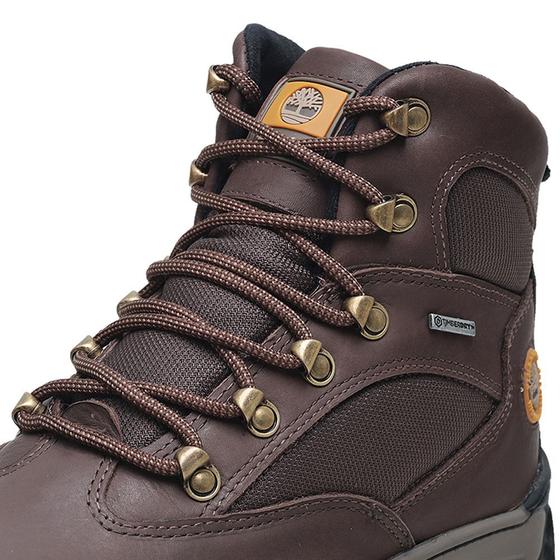 Bota Timber-Land em Couro Impermeável Masculino Original Mid - Bruna ...