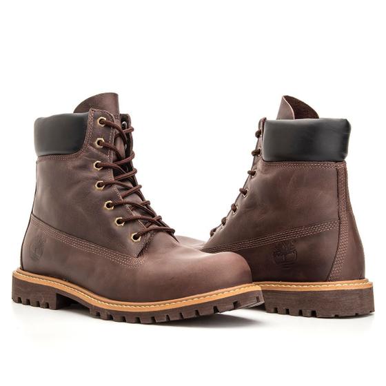 Bota Timberland Masculina Couro Shearling Inch Premium New - John Botas ...