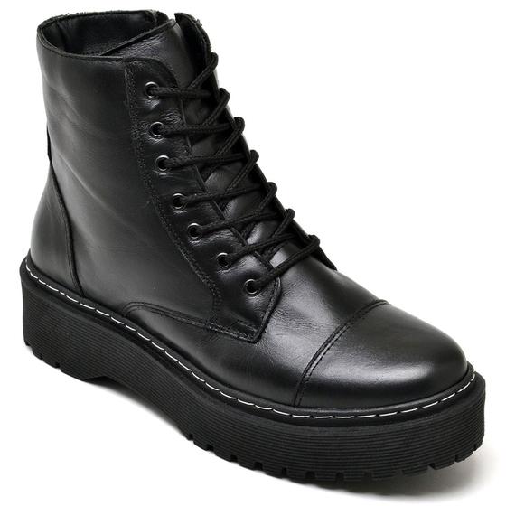 Bota Tratorada Feminina Casual Cano Curto Com Cadarço 33 ao 40 - Seven ...