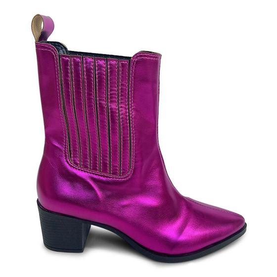 Bota Western Feminina Metalizada - Jessica Leal Shoes - Bota Feminina ...