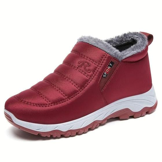Botas Femininas De Inverno Quentes E Impermeáveis Com Forro De Lã E ...