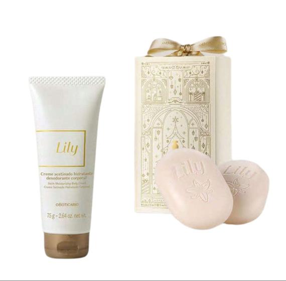 Boticario Lily Kit Presente Cuidados Hidratante + Sabonete - O ...