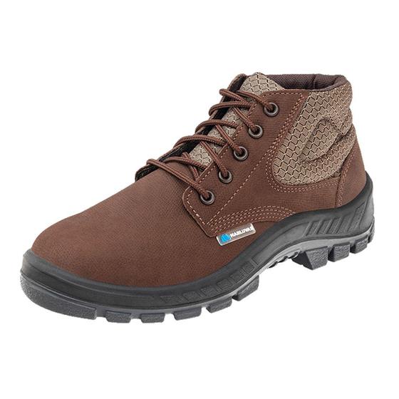 Botina 50b26-CB-BP-E Nubuck Marrom Marluvas - Botina de Segurança ...