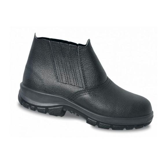 Botina de proteção raspa de couro, solado Bidenaidade CA 44465 - Rogil ...