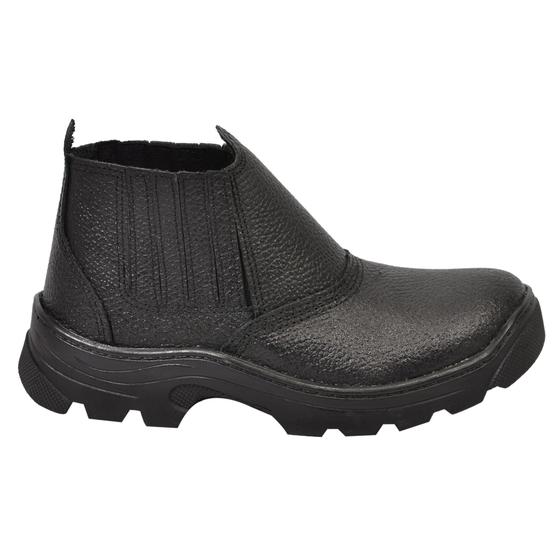 Botina de Segurança EPI com Elástico Lateral Couro - VPX - Botina de ...