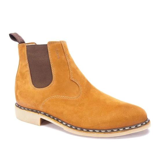 Botina Vira Francesa Costurada a Mão Ivan Garotti 4101900 Bico Redondo ...