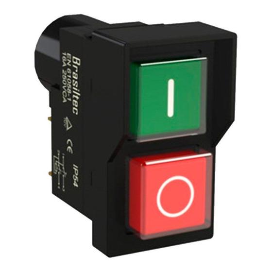 Botoeira Eletromagnética 220V 16A 2NA Brasiltec - Interruptores ...