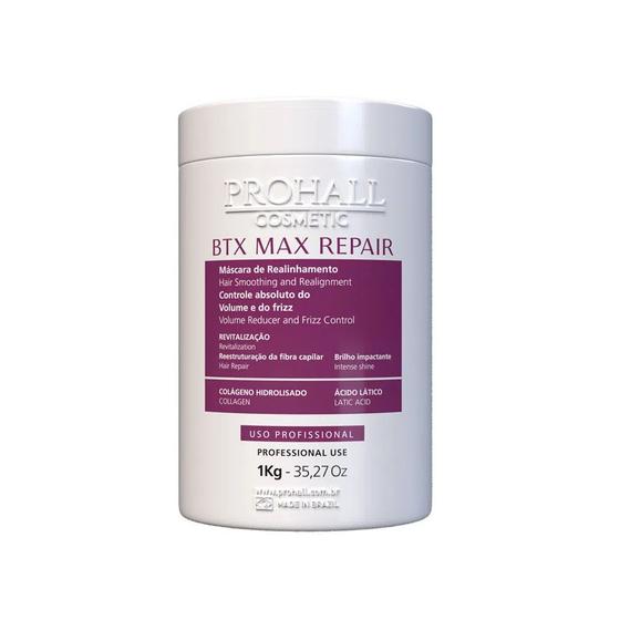 Botox Capilar Btx Max Repair Anti Volume E Frizz Prohall 1Kg - Cuidados ...