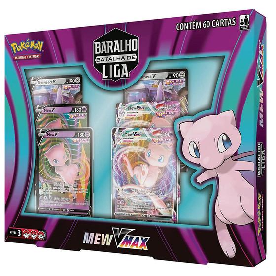 Box Baralho Batalha de Liga Mew VMAX - Copag - Deck de Cartas ...
