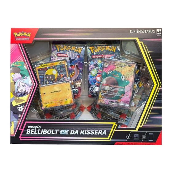 Box Coleção Bellibolt da Kissera Ex Pokémon Copag Cards TCG Booster ...
