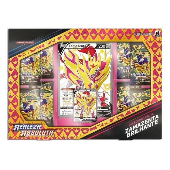 Box Coleção Especial Pokémon Zamazenta Brilhante Realeza Absoluta 32199 ...