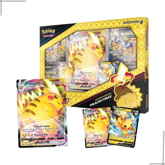 Box Coleção Especial Realeza Absoluta Pikachu Vmax Pokemon - COPAG ...