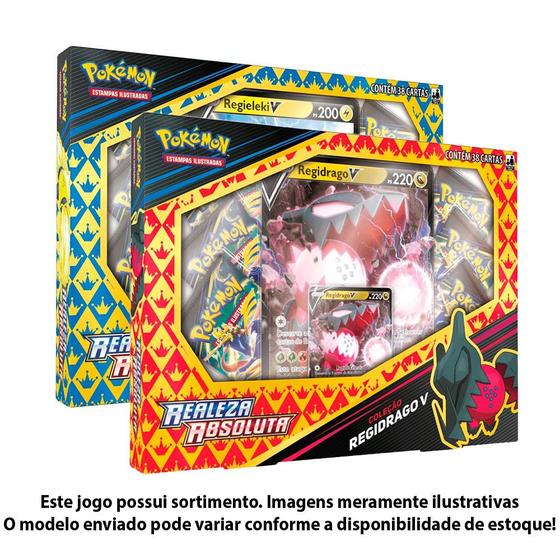 Box de Cartas - Pokémon - Realeza Absoluta - Regidrago ou Regieleki ...